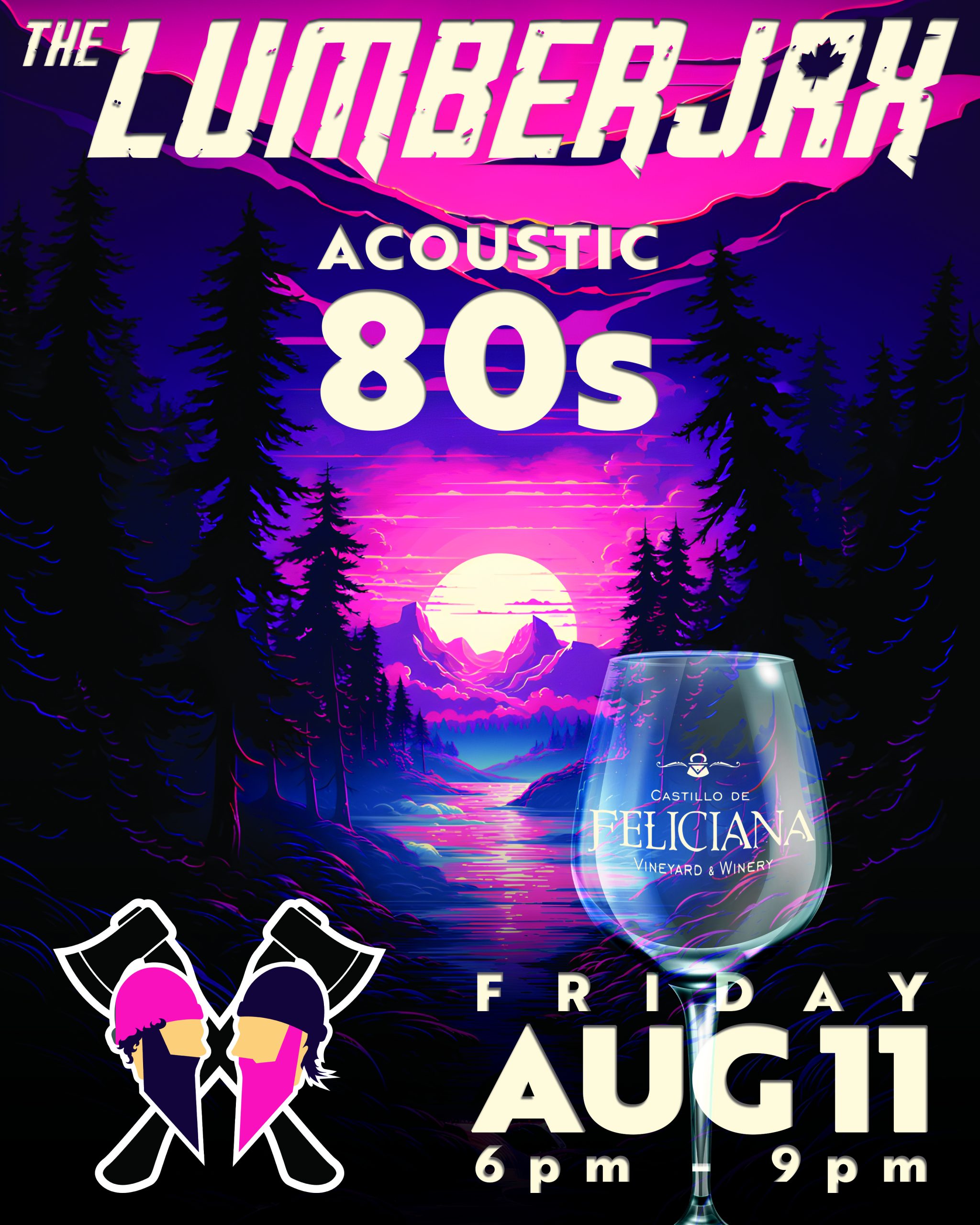 The Lumberjax playing the 80's - Castillo De Feliciana